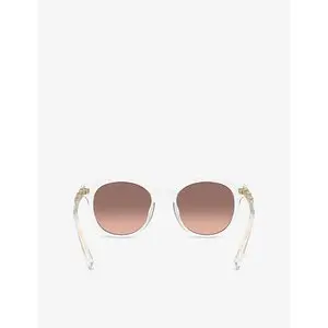 Michael Kors Pienza Round-frame Sunglasses - Clear