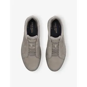 Cole Haan Grandpro Luxe Slip-on Suede Trainers - Grey/light
