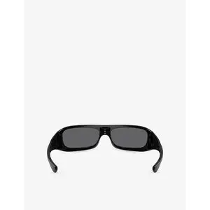 Oakley Permian Rectangle-frame Sunglasses - Black