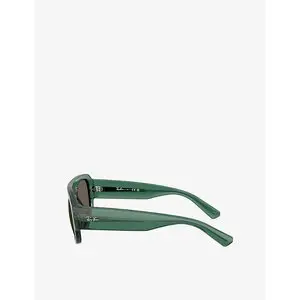 Ray-ban Irregular Acetate Sunglasses - Green
