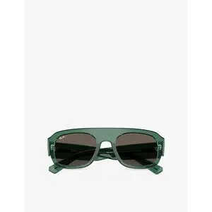 Ray-ban Irregular Acetate Sunglasses - Green