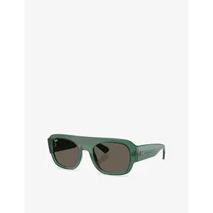 Ray-ban Irregular Acetate Sunglasses - Green