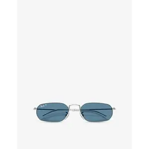 Ray-ban Irregular Metal Sunglasses - Silver