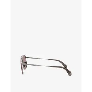 Moncler Vitessa Aviator-frame Sunglasses - Grey