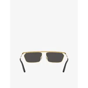Dolce & Gabbana Dg2327 Rectangle-frame Sunglasses - Gold