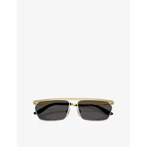 Dolce & Gabbana Dg2327 Rectangle-frame Sunglasses - Gold
