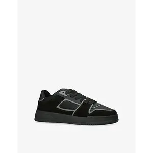 CLEENS Layup Leather And Suede Trainers - Black