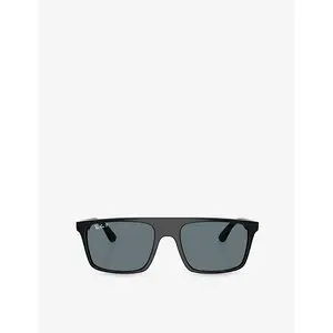 Ray-ban Square-frame Acetate Sunglasses - Black