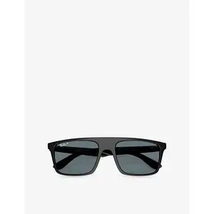 Ray-ban Square-frame Acetate Sunglasses - Black