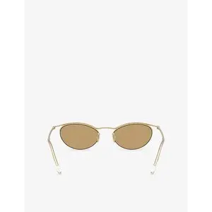 Giorgio Armani Ar6175 Butterfly-frame Sunglasses - Gold