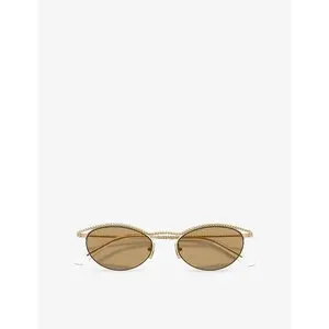 Giorgio Armani Ar6175 Butterfly-frame Sunglasses - Gold