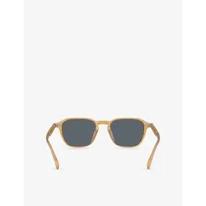 Oliver Spencer Emryn Square-frame Sunglasses - Yellow