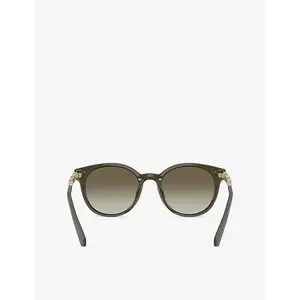 Michael Kors Round-frame Acetate Sunglasses - Green