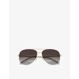 Michael Kors Mk1172 Perledo Pilot Sunglasses - Gold