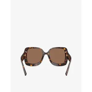 Dolce & Gabbana Dg4513 Square-frame Tortoiseshell Sunglasses - Brown