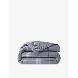 Ralph Lauren August Checked Cotton Duvet Cover - Navy