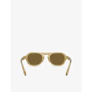 Giorgio Armani Ar8244 Pillow-frame Tortoiseshell Sunglasses - Brown