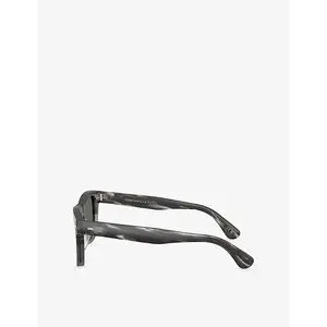 Oliver Spencer Square-frame Sunglasses - Grey