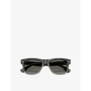 Oliver Spencer Square-frame Sunglasses - Grey