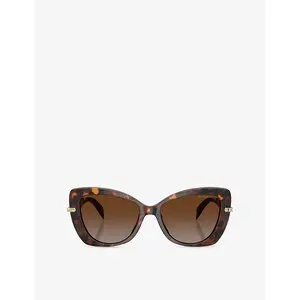 Michael Kors Butterfly-Frame Acetate Sunglasses Brown