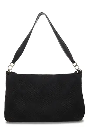 Chanel Wild Stitch Suede Shoulder Bag