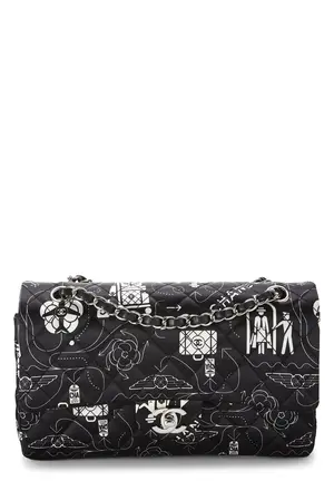 Chanel Airline Classic Double Flap Medium - Black