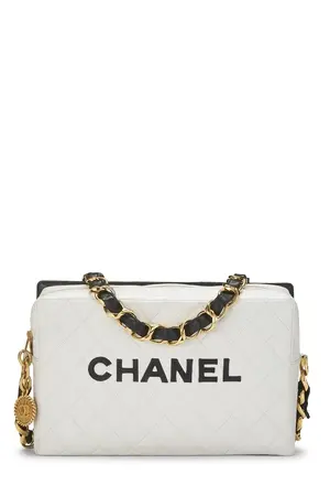 CHANEL Lambskin Logo Camera Bag