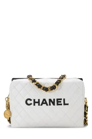 CHANEL Lambskin Logo Camera Bag