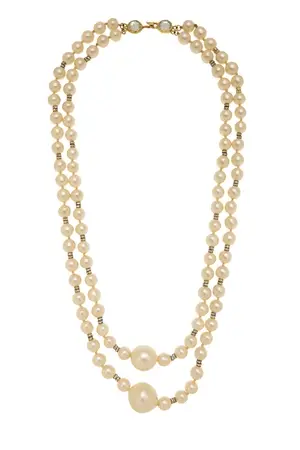 CELINE Faux Pearl Necklace