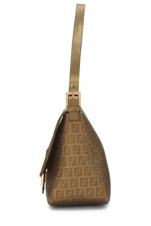 Fendi Zucchino Coated Canvas Mama Shoulder Bag - Gold