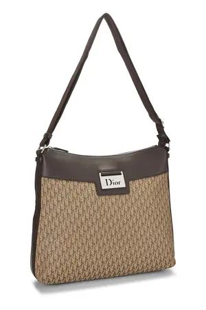 Dior Trotter Canvas Street Chic Messenger Bag - Brown