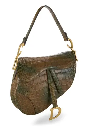 Dior Saddle Bag With Logo Hardware - Multi