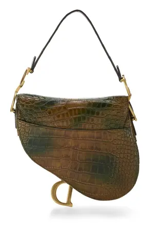 Dior Saddle Bag With Logo Hardware - Multi