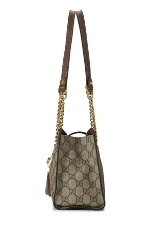 Gucci Gg Supreme Padlock Tote - Brown