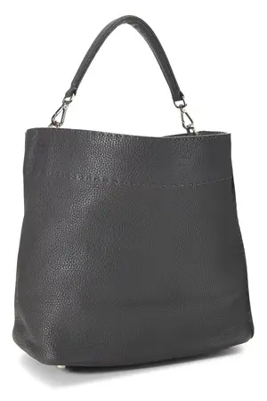 Fendi Leather Selleria Hobo Bag