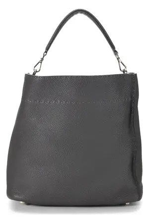 Fendi Leather Selleria Hobo Bag