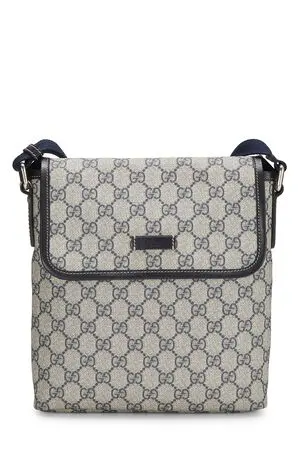 Gucci Gg Supreme Messenger Bag - Navy