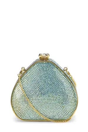 Judith Leiber Crystal Minaudière - Blue