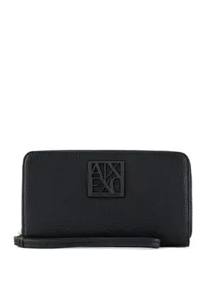 Armani Exchange Logo-plaque Wallet - Black