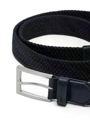 Armani Exchange Debossed Belt - Blue