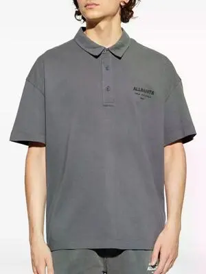 ALLSAINTS Xander Polo Shirt - Grey
