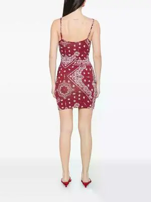 VENUJA Paisley Print Mini Dress