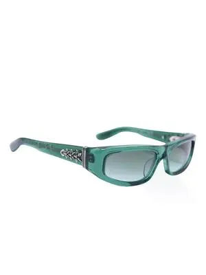 Chrome Hearts Roller Embellished Sunglasses - Green