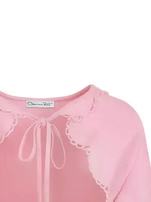 Oscar De La Renta Scallop-trim Cardigan