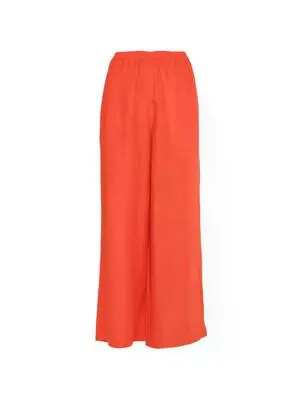 ERES Linen Wide-leg Trousers - Red