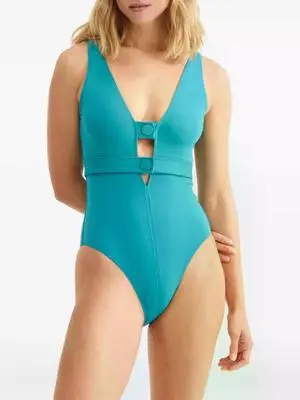 ERES Exception V-neckline One-piece Swimsuit - Blue
