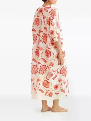 ERES Floral-print Dress - Red