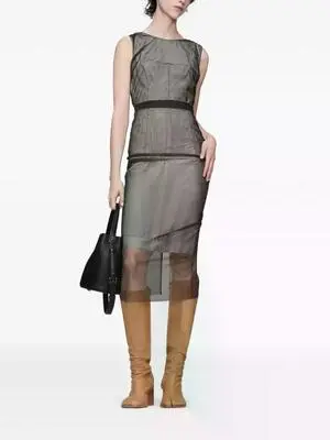 MAISON MARGIELA Sheer Midi Dress - Grey