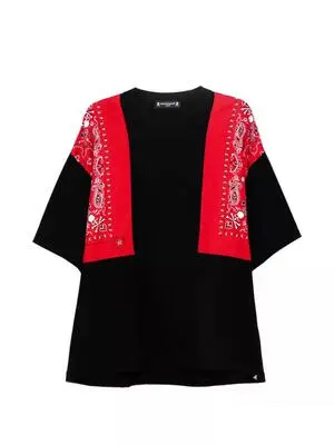 MASTERMIND WORLD Bandana-print T-shirt - Black