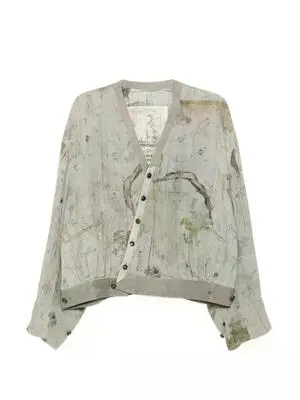 ZIGGY CHEN Printed Silk Jacket
